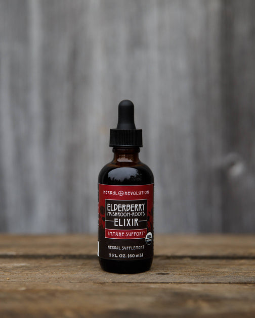 Elderberry + Mushroom & Roots Elixir: 2 oz. – Seagrape Apothecary