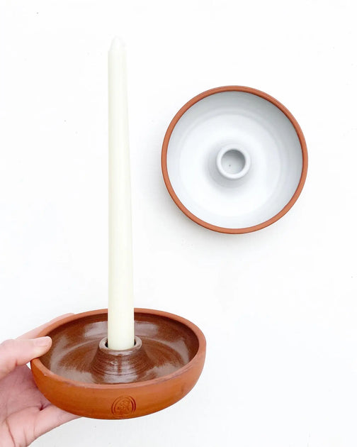 Stoneware Single Taper Candle Holder – Seagrape Apothecary