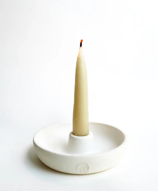 Stoneware Single Taper Candle Holder – Seagrape Apothecary